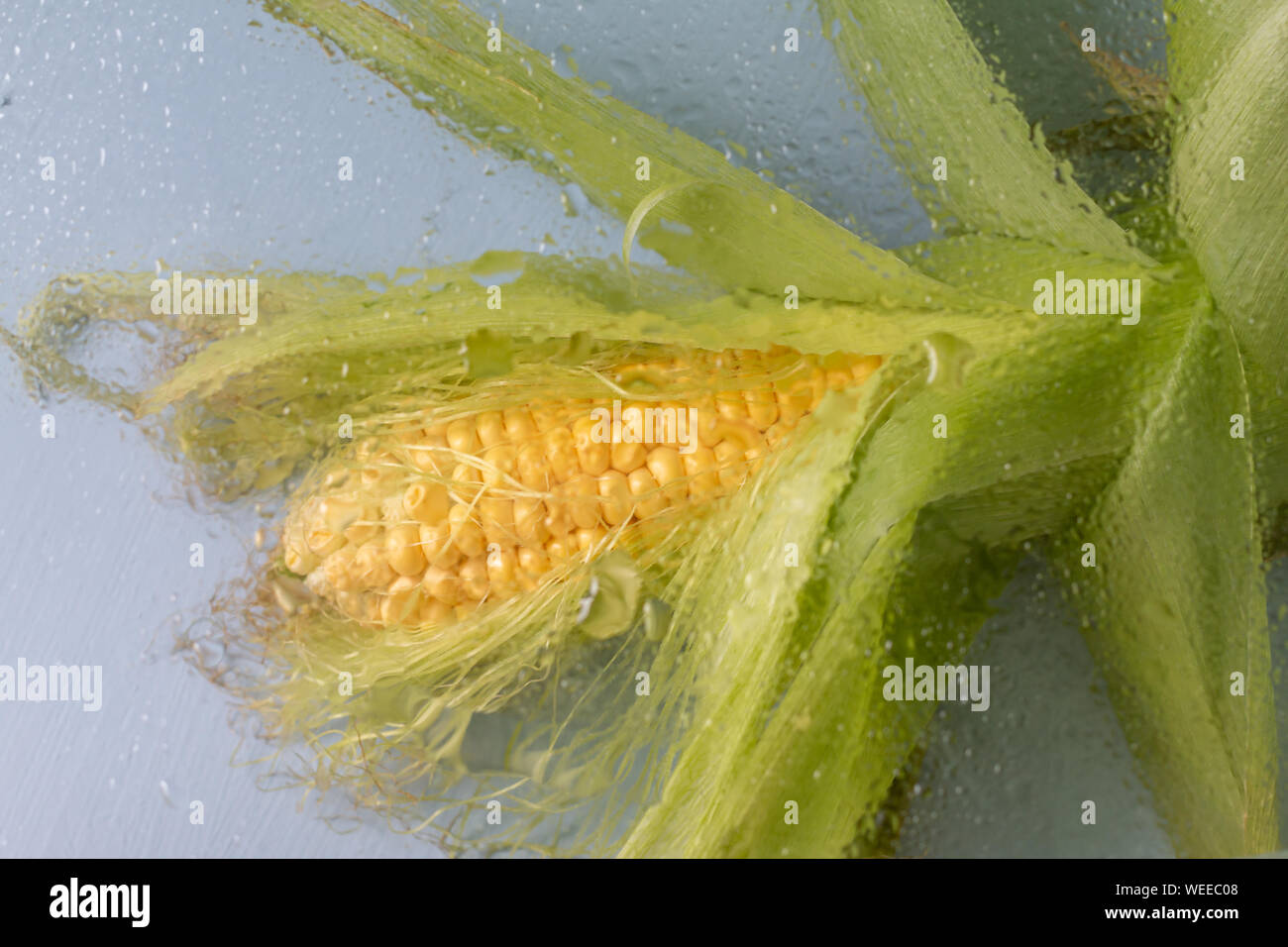 Abstracted picture. Soft focus with water drop and glass, sweet raw ...