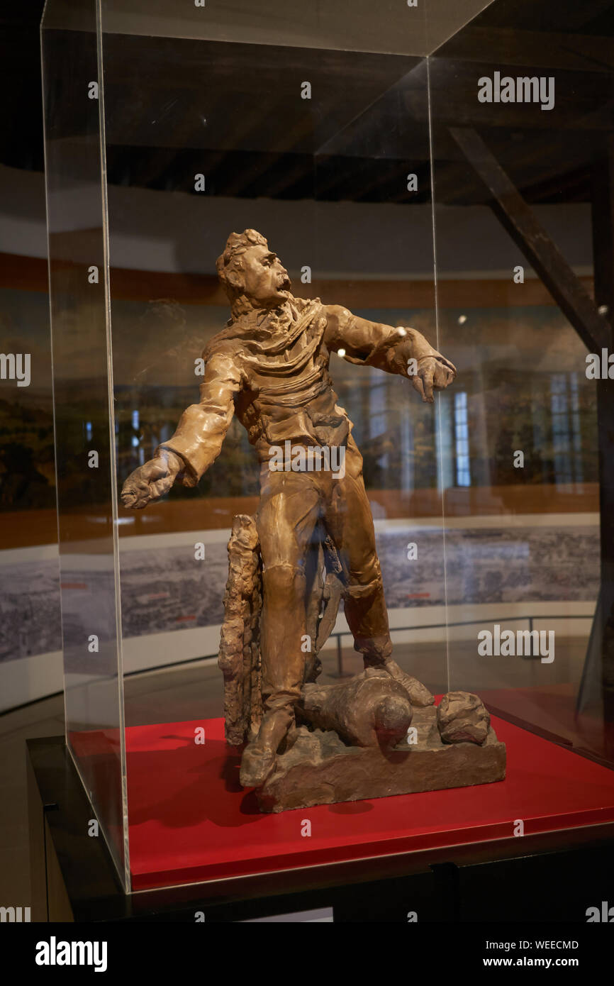 Statue of General Margueritte. Chateau Fort de Sedan. France Stock ...