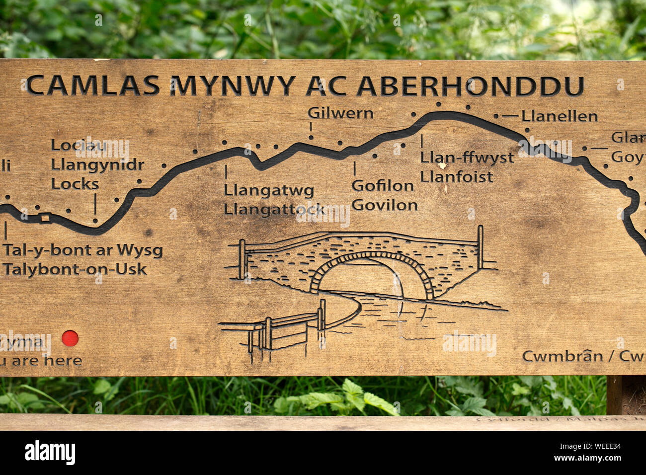 Map of brecon hi-res stock photography and images - Alamy
