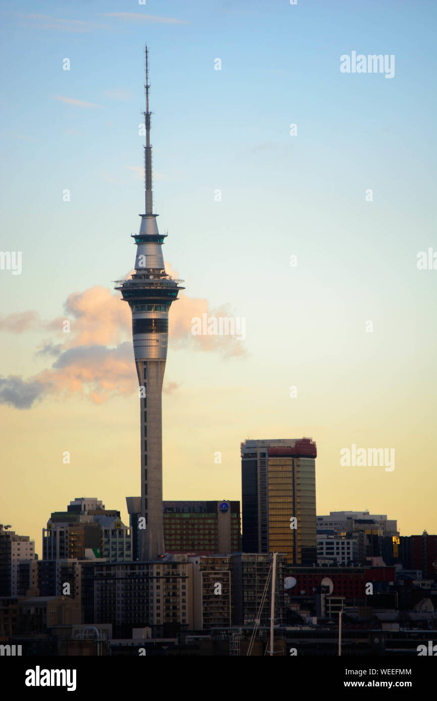 New zealand television sky tower hi-res stock photography and images ...