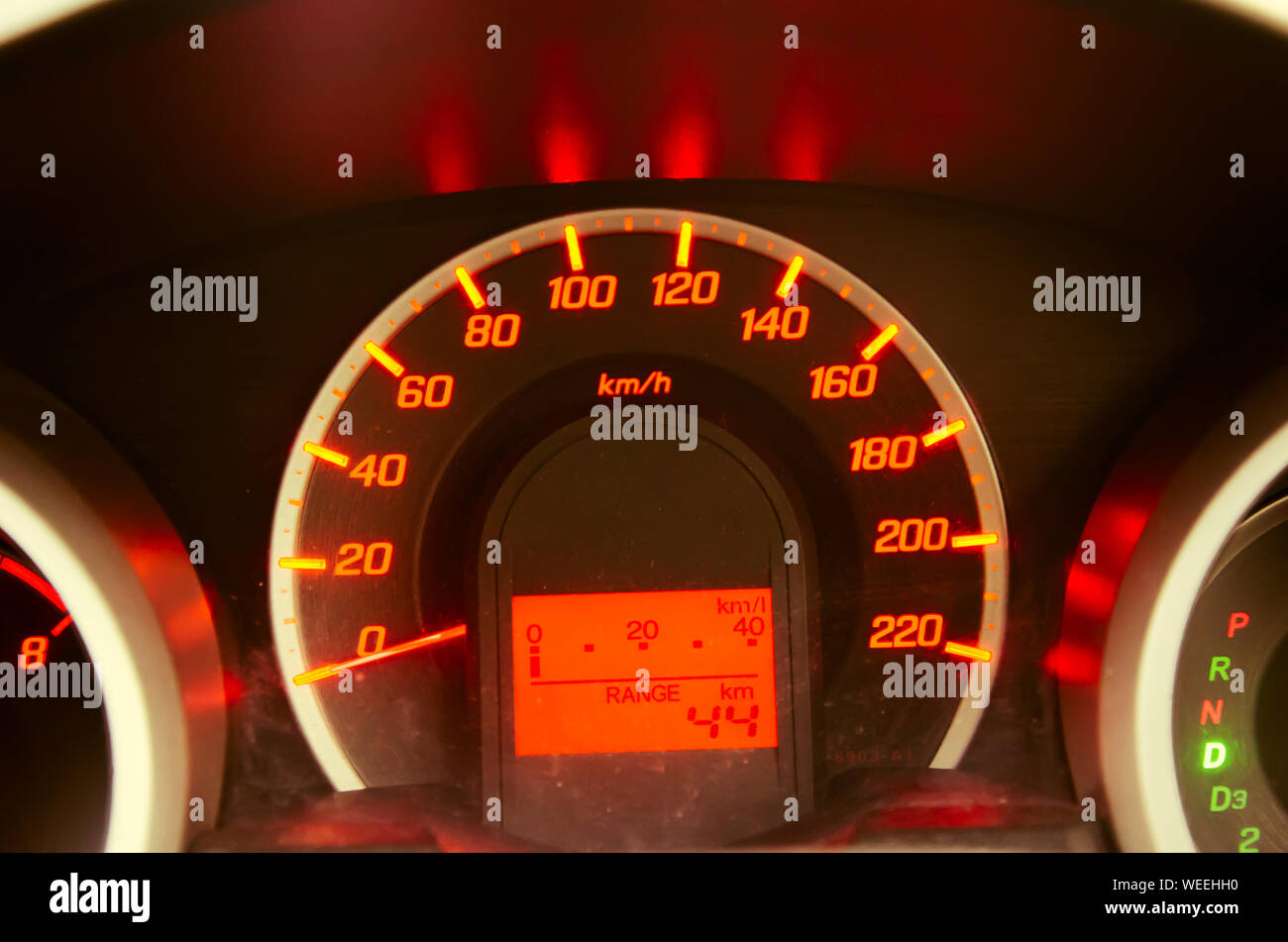 Vintage car speedometer hi-res stock photography and images - Alamy