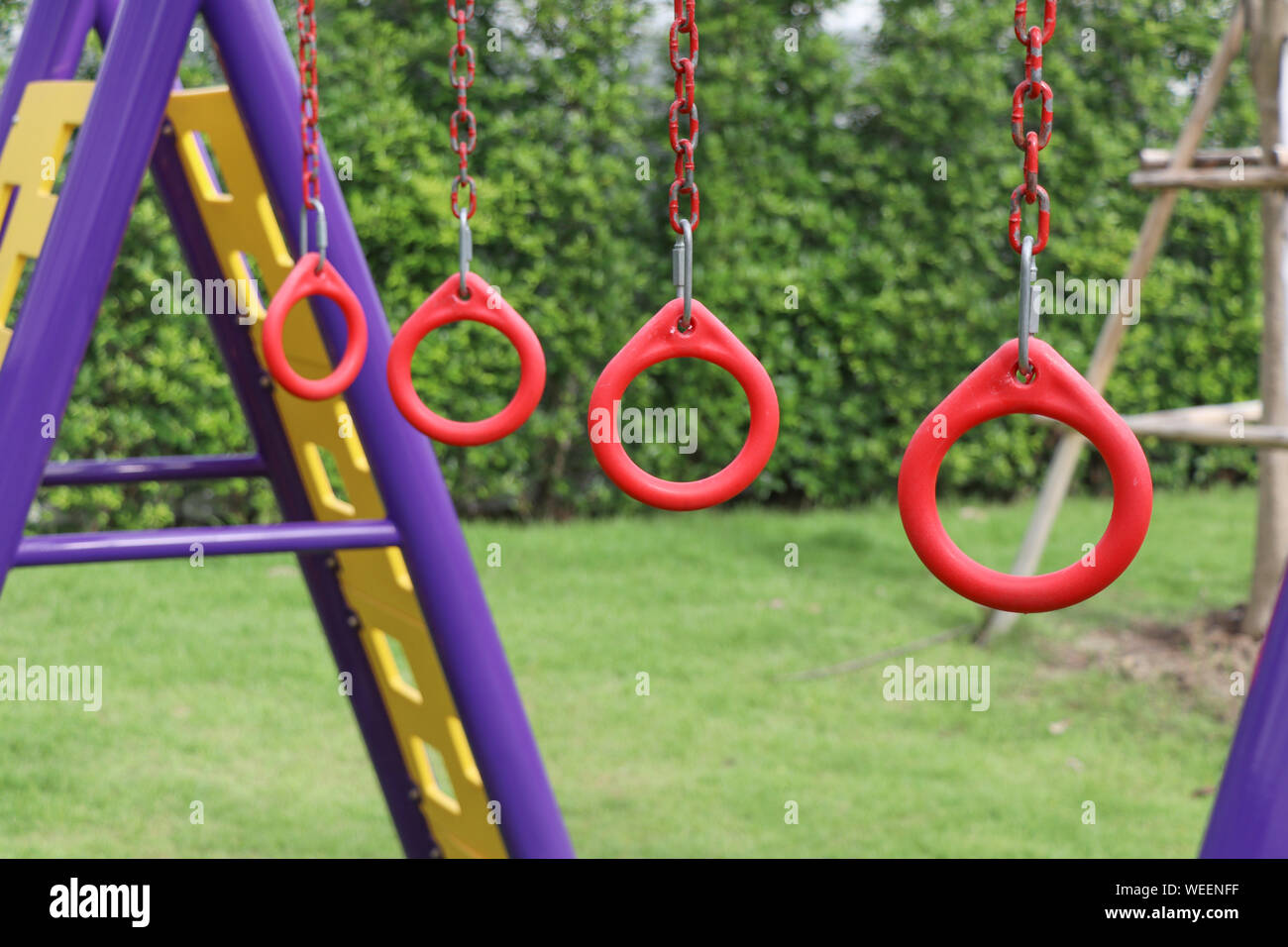 Playground rings hi-res stock photography and images - Alamy