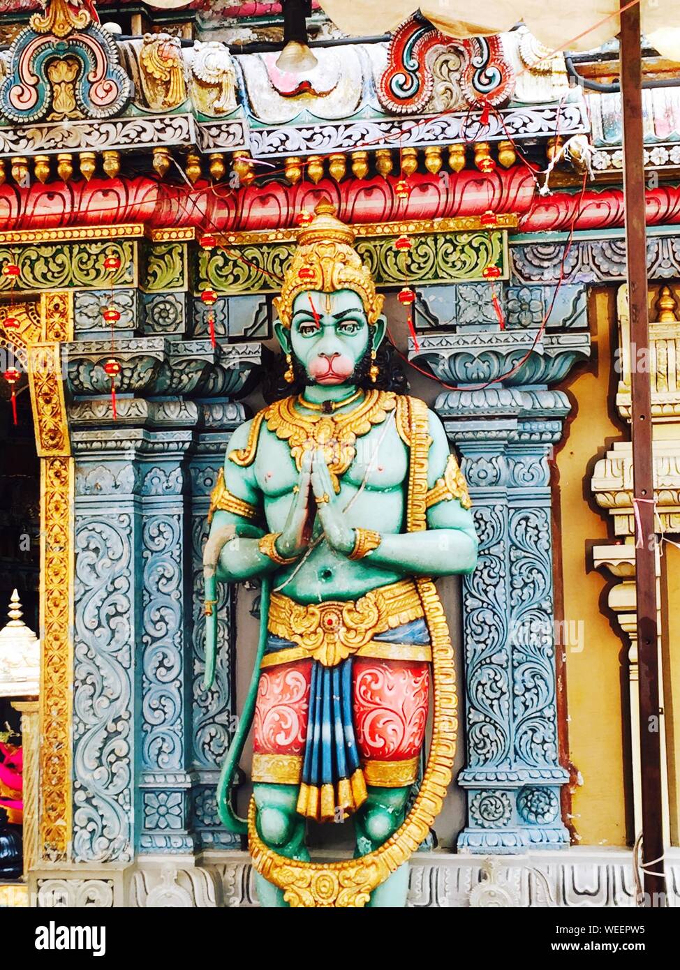 Hanuman temple statue hi-res stock photography and images - Alamy