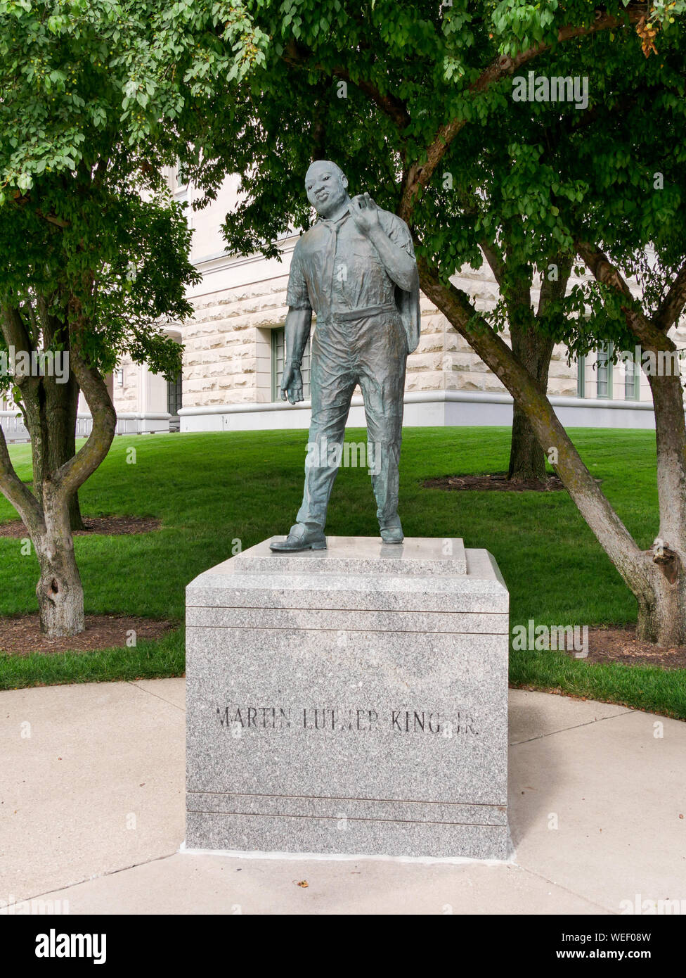 Statue of Martin Luther King. Springfield, Illinois Stock Photo - Alamy