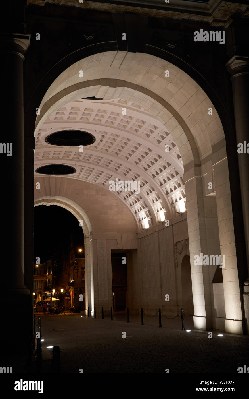 The Menin Gate Memorial. Ypres. Belgium Stock Photo - Alamy