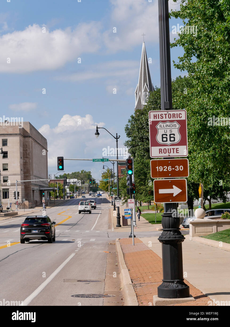 Springfield illinois historic route 66 hi-res stock photography and ...