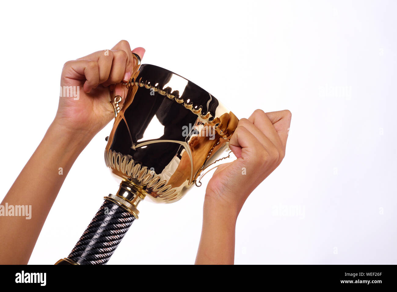 Hands and holding trophy hi-res stock photography and images - Alamy