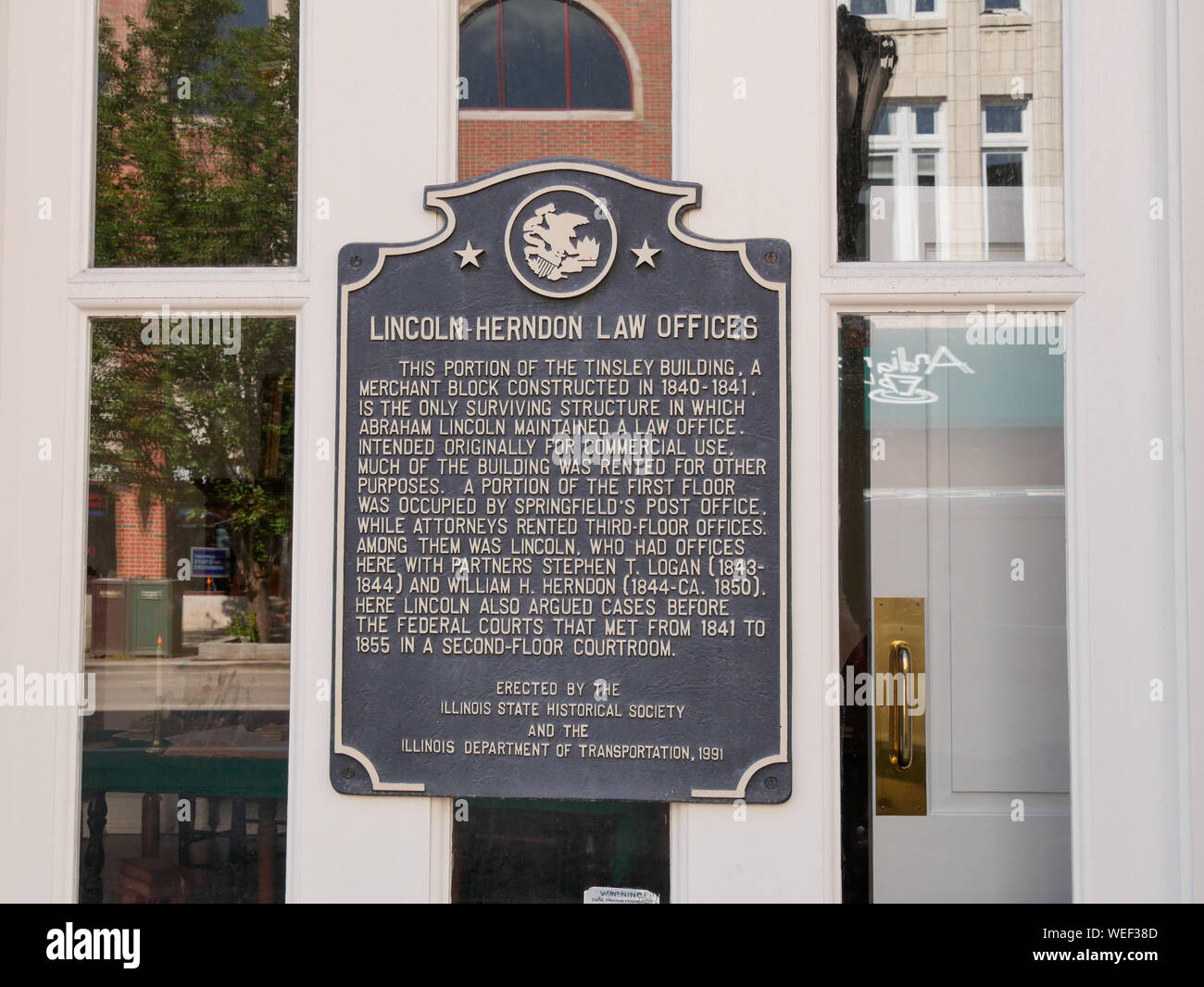 Lincoln herndon law office hi-res stock photography and images - Alamy