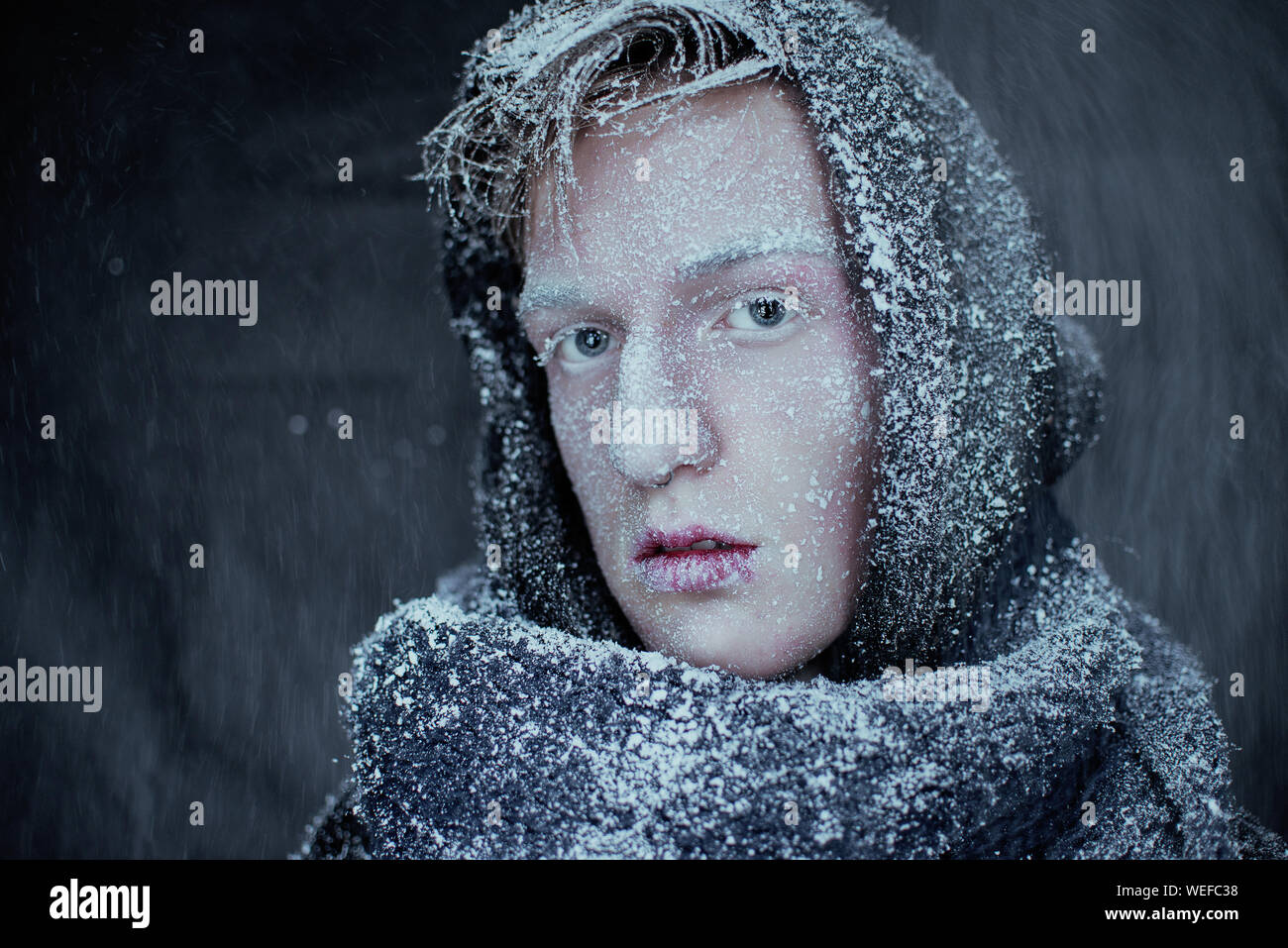 He covered his face hi-res stock photography and images - Alamy