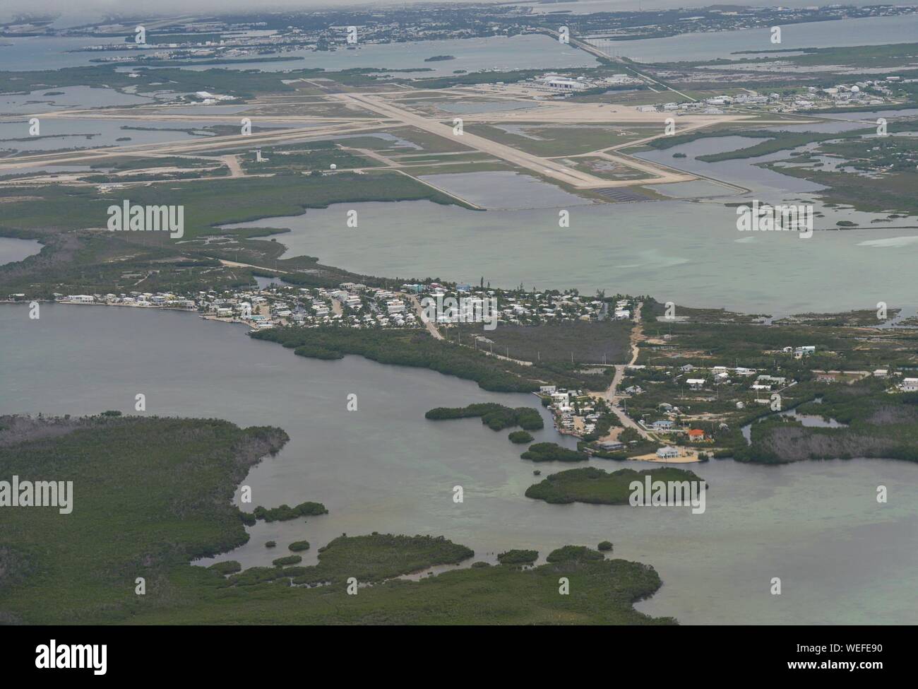 Aerial view of the Florida Keys and Key West, Florida Stock Photo - Alamy