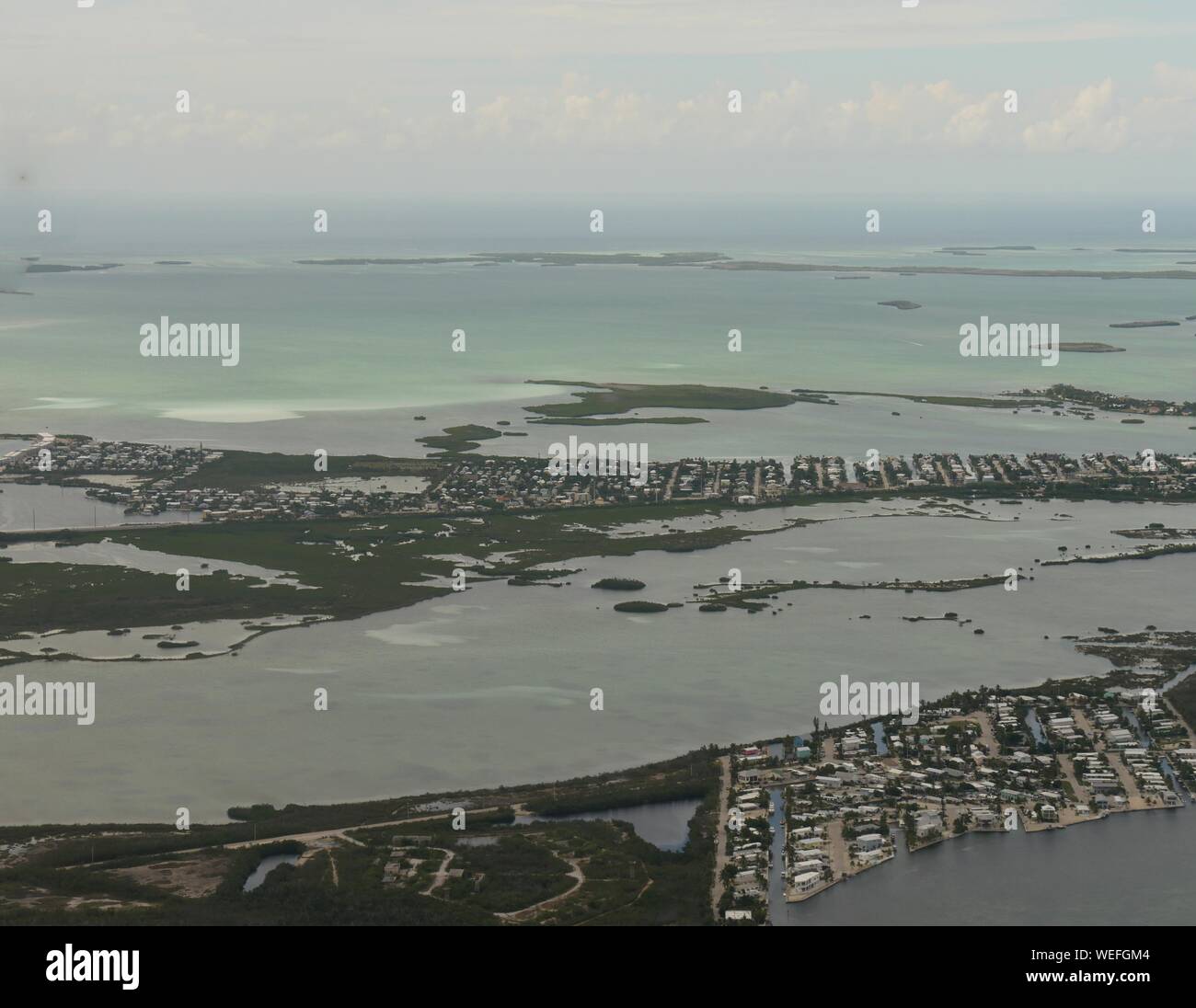 Medium wide aerial view of the Key West, Florida Stock Photo - Alamy