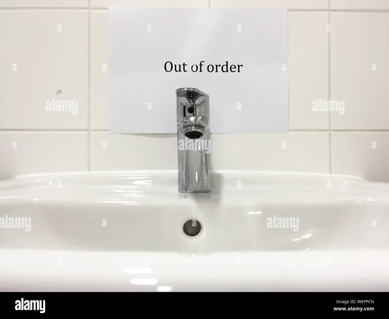 Bathroom Out Of Order High Resolution Stock Photography and Images - Alamy