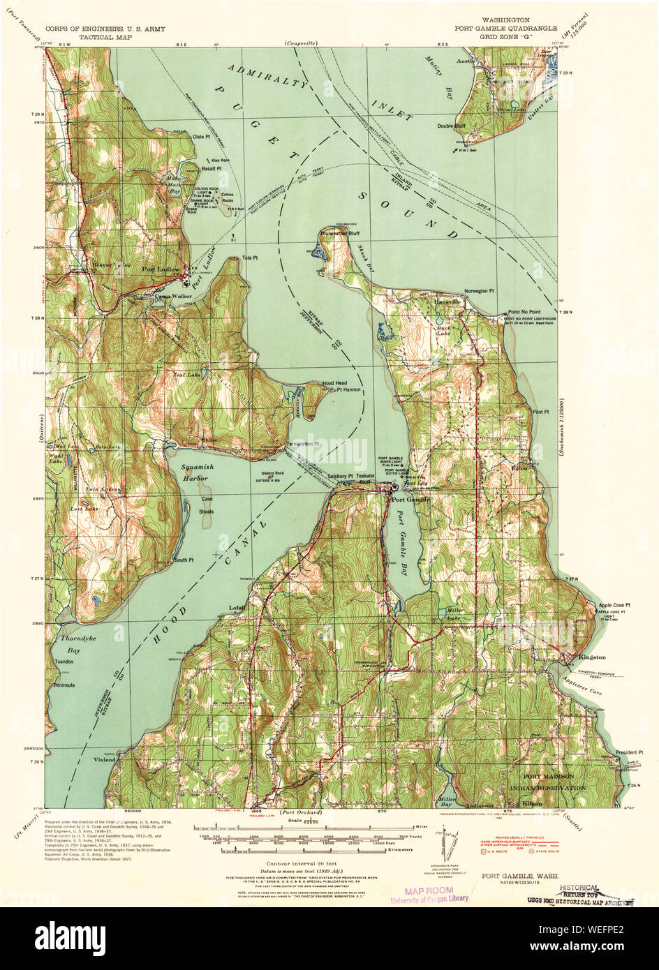 Map of port gamble hi-res stock photography and images - Alamy