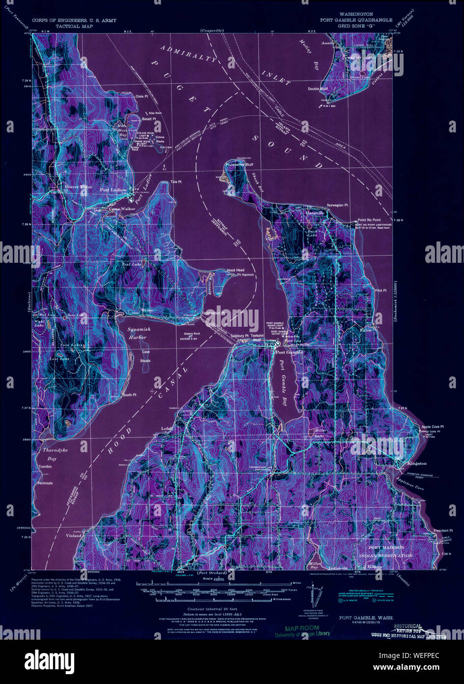 Map of port gamble hi-res stock photography and images - Alamy