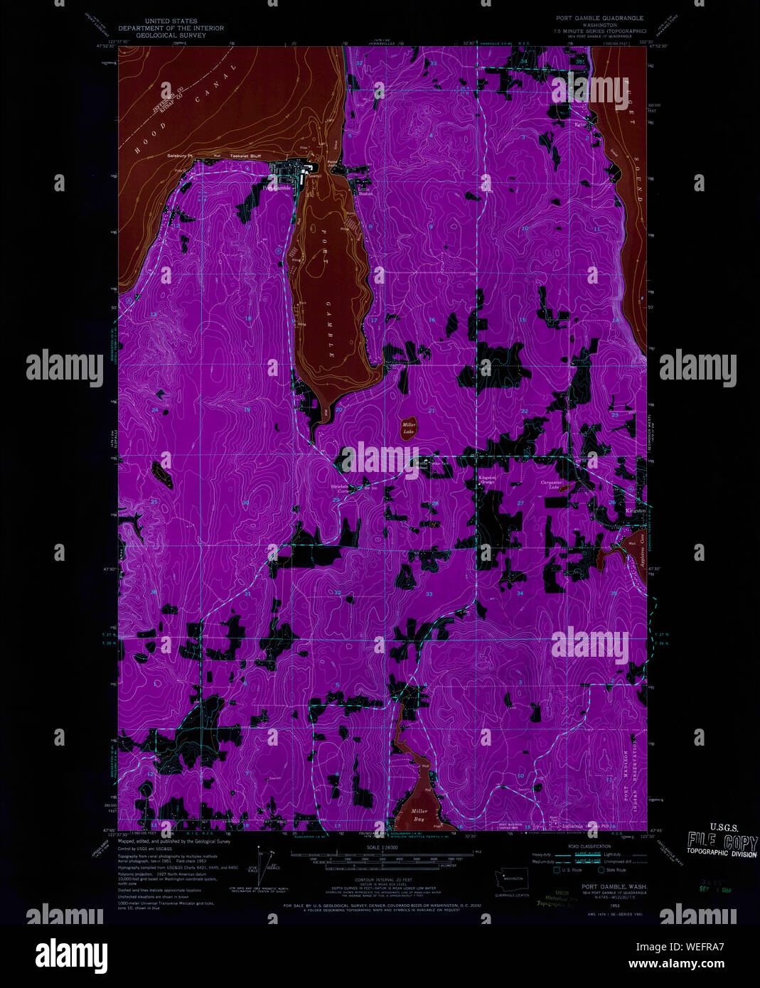 Map of port gamble hi-res stock photography and images - Alamy