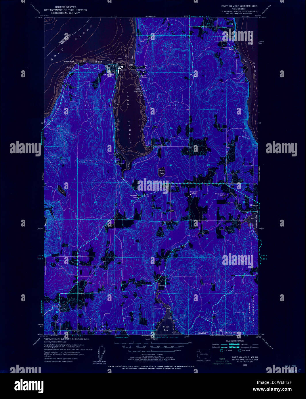 Map of port gamble hi-res stock photography and images - Alamy