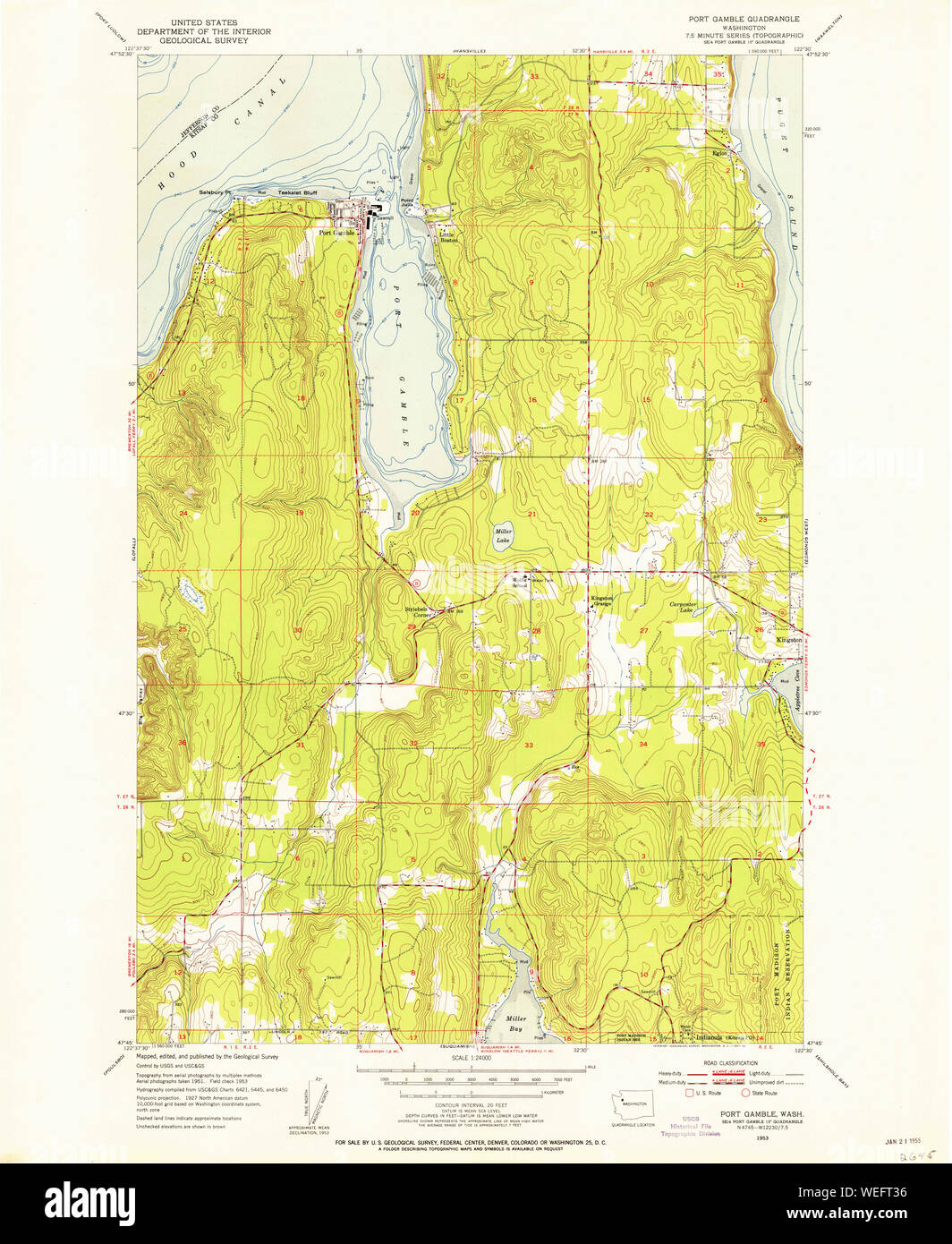 Port gamble map hi-res stock photography and images - Alamy