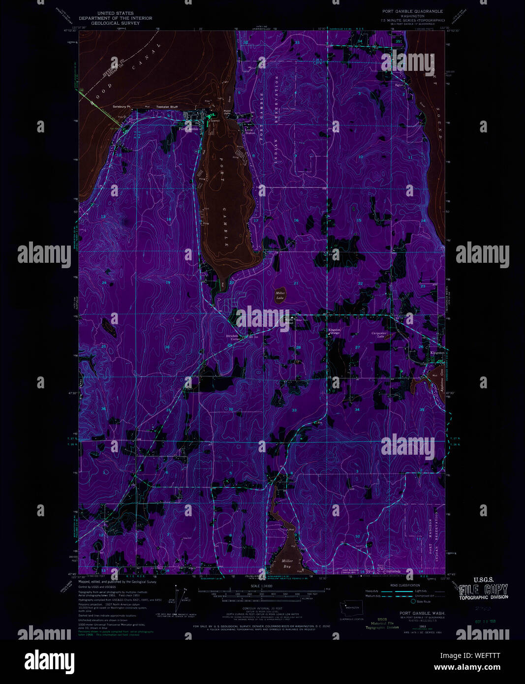 Map of port gamble hi-res stock photography and images - Alamy