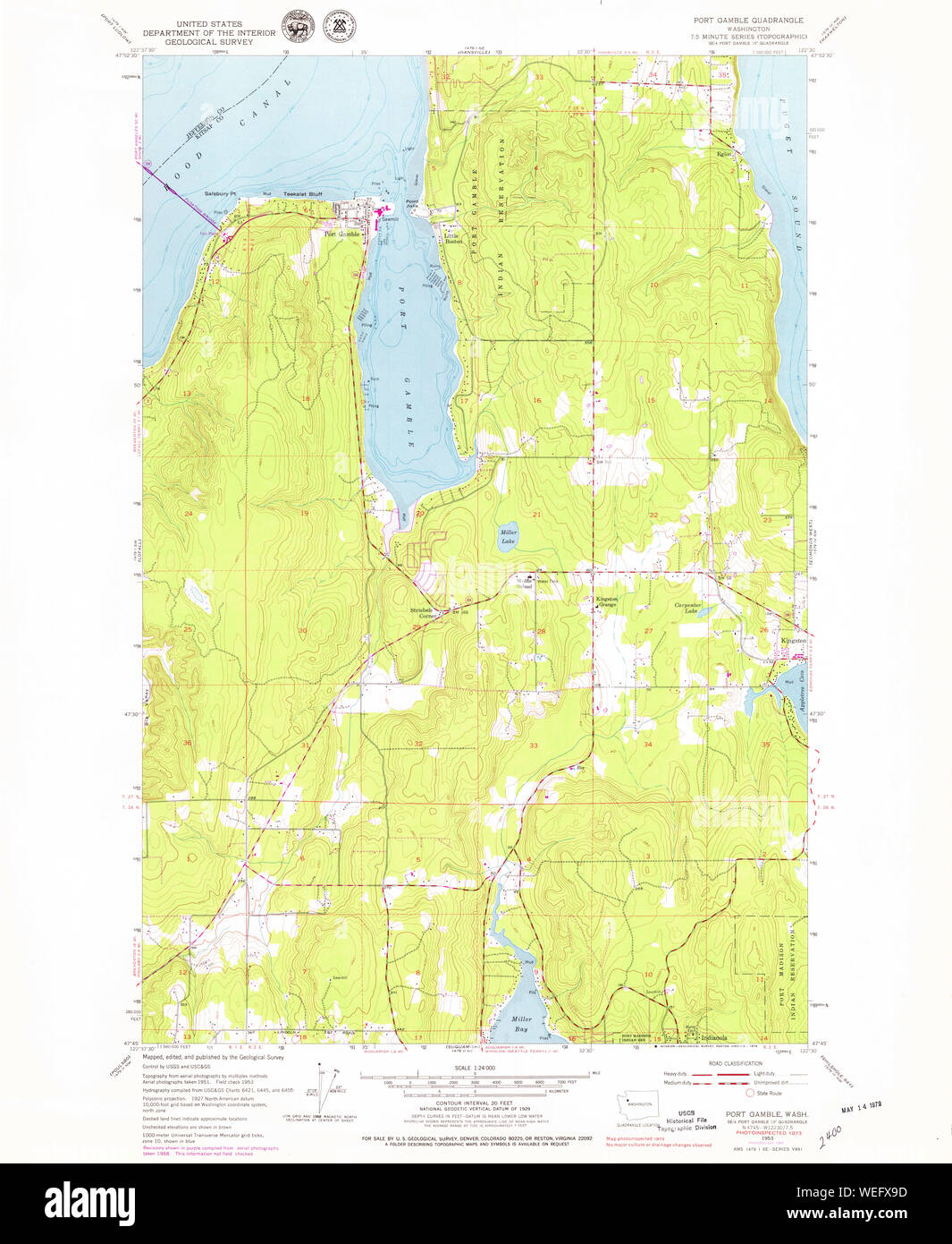 Map of port gamble hi-res stock photography and images - Alamy