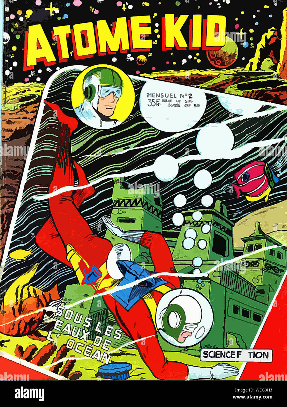 Vintage comic book cover artwork Stock Photo - Alamy