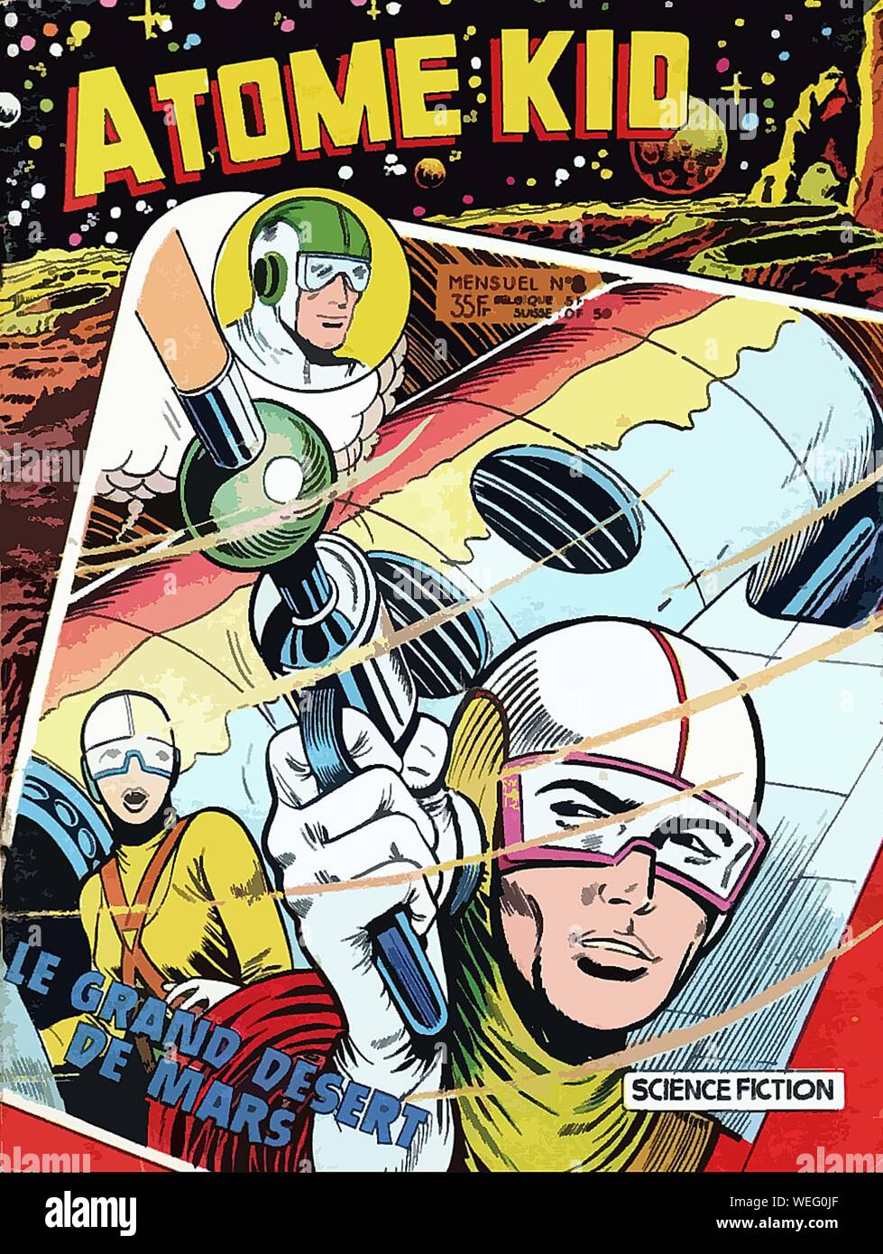 Vintage comic book cover artwork Stock Photo - Alamy