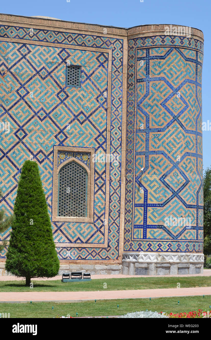 The Registan complex in Samarkand, Uzbekistan, an impressive example of ...
