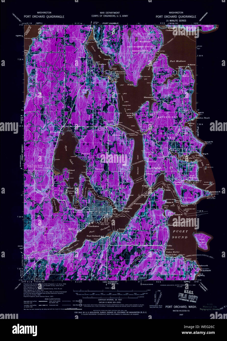 Map of orchard washington hi-res stock photography and images - Alamy