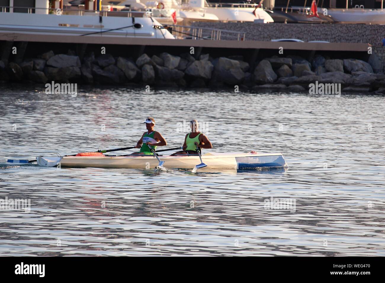 Two men in rowboat hi-res stock photography and images - Alamy