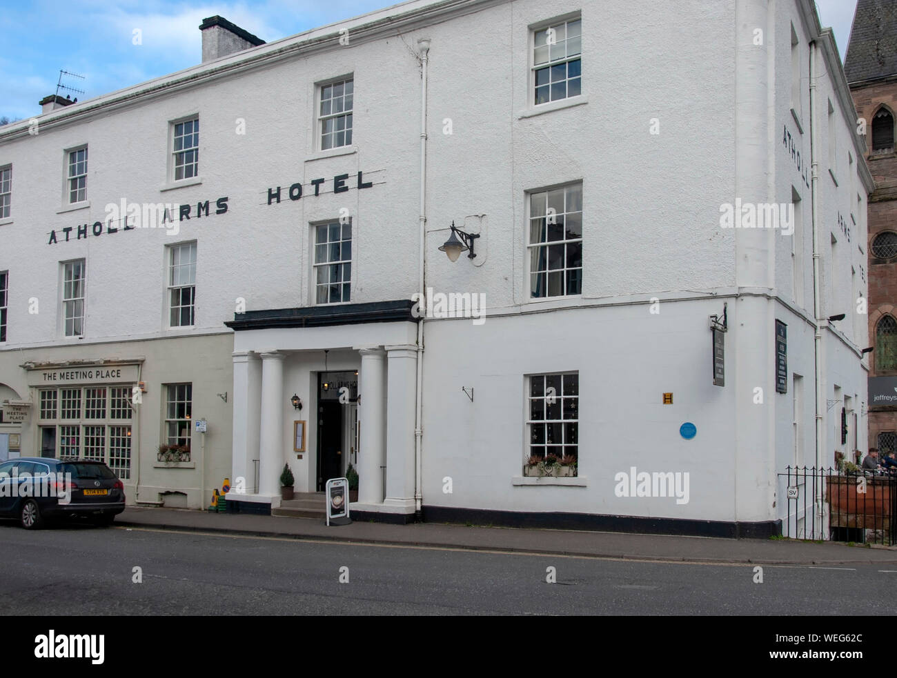 The Atholl Arms Hotel Bridge Street Facade River Tay Dunkeld Perthshire ...