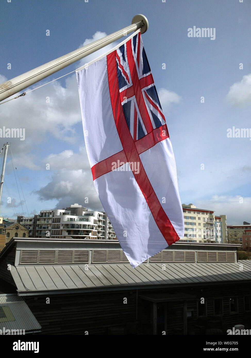 Royal navy flag hi-res stock photography and images - Alamy