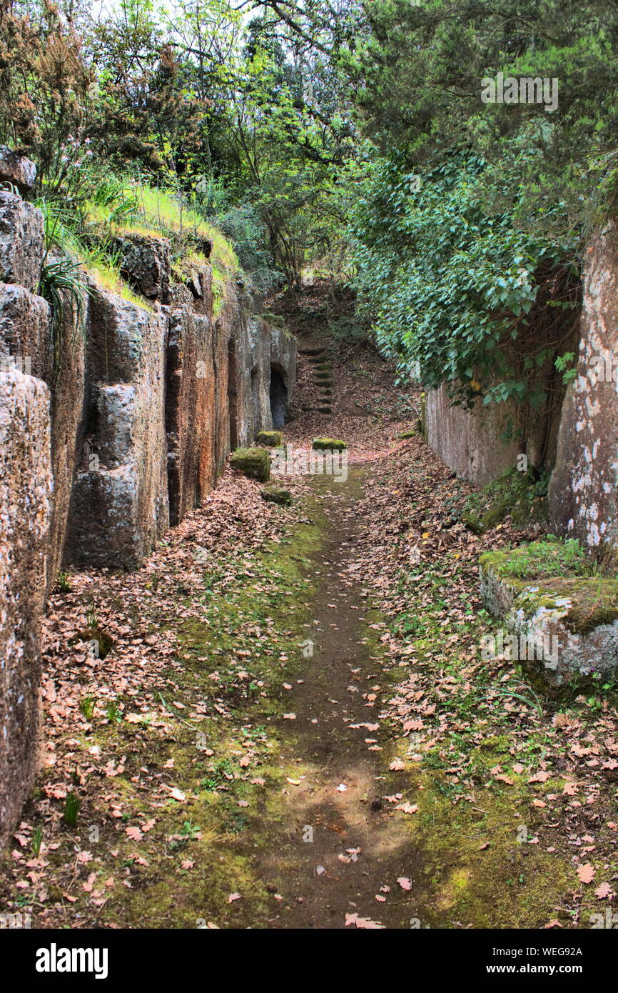 Etruscan necropolis of Cerveteri, Italy Stock Photo - Alamy