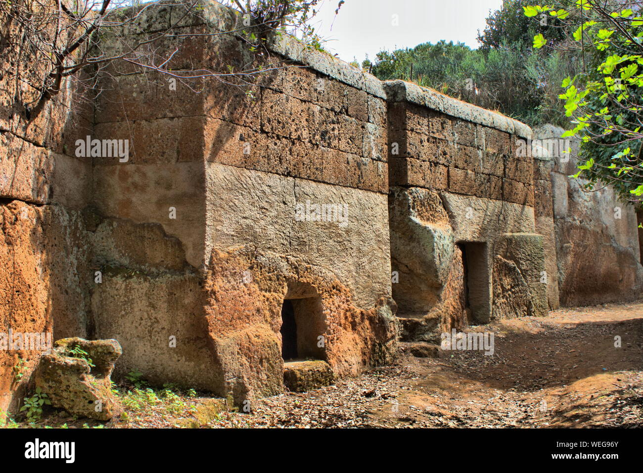 Aerial View Of Banditaccia Necropolis