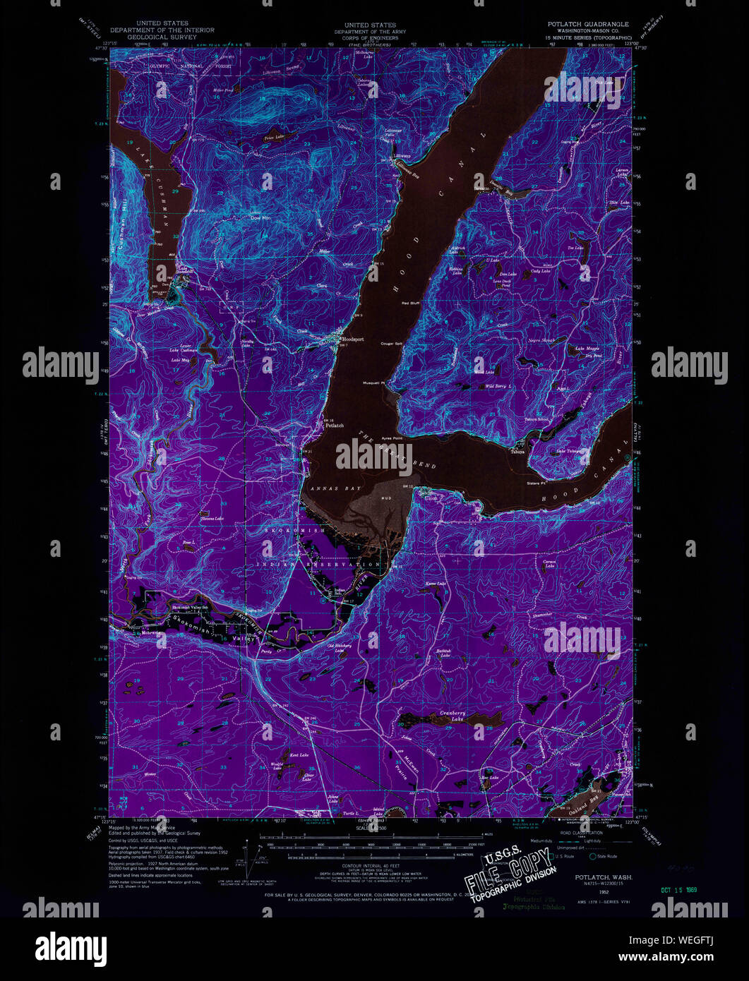 Map of potlatch hi-res stock photography and images - Alamy