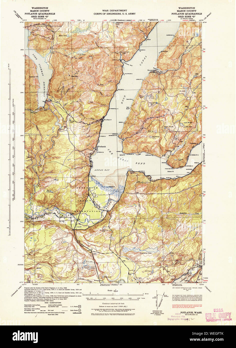 Map of potlatch hi-res stock photography and images - Alamy