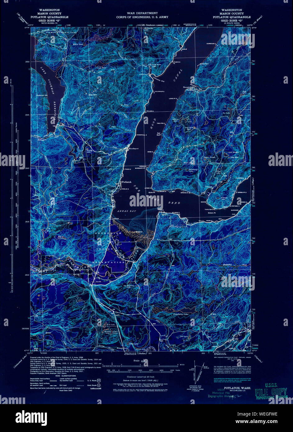 Map of potlatch hi-res stock photography and images - Alamy