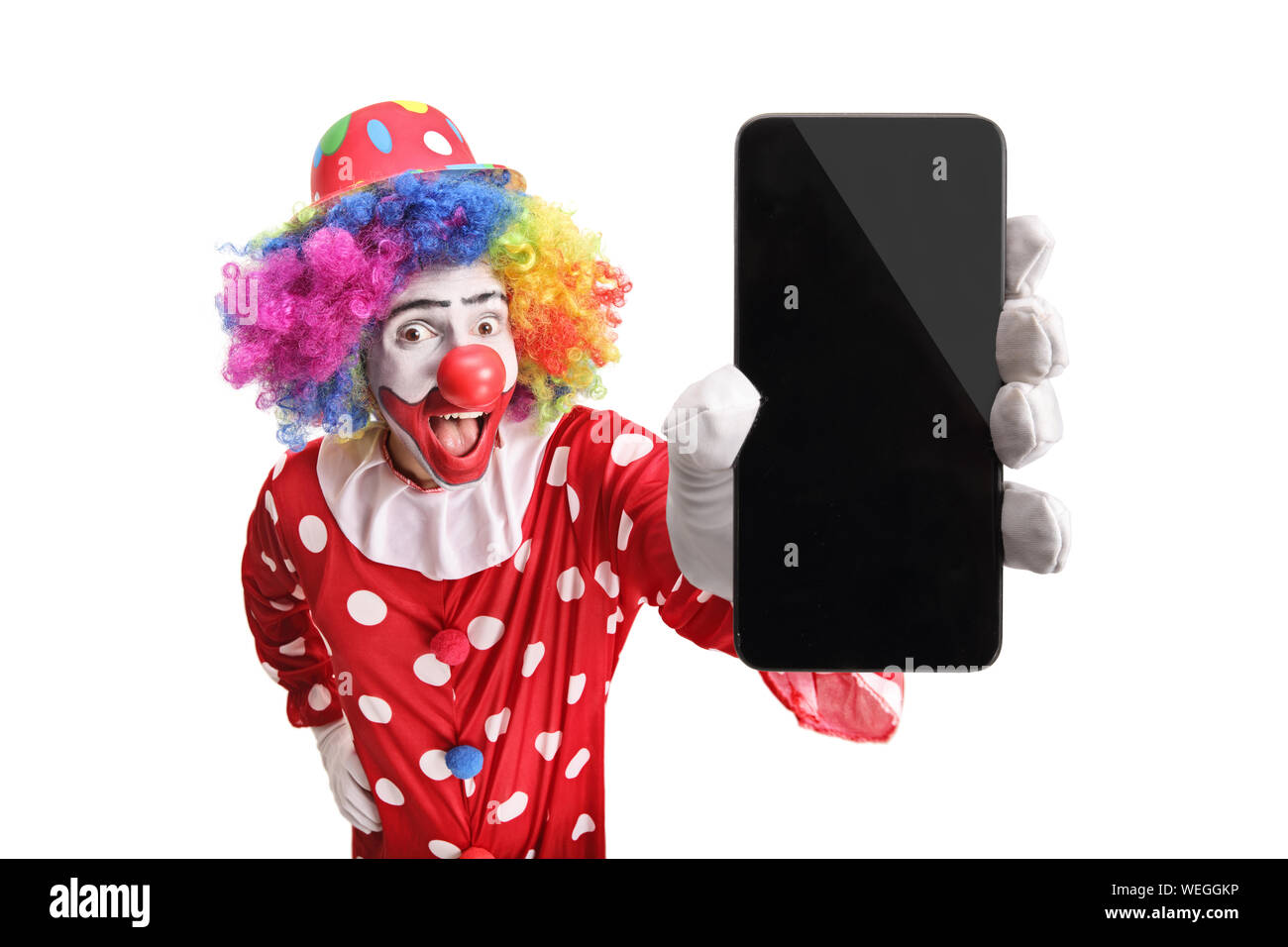 Clown phone hi-res stock photography and images - Alamy