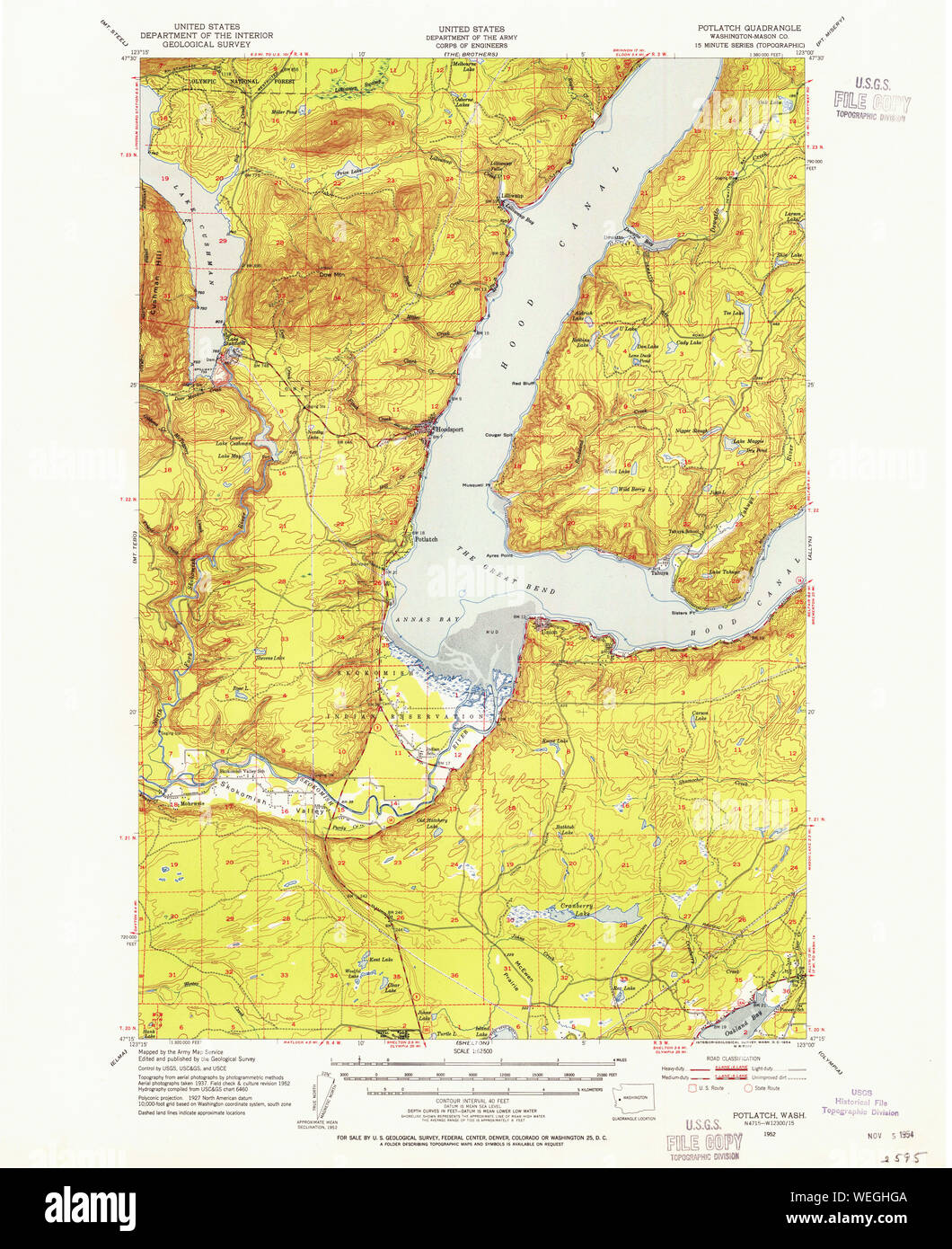 Map of potlatch hi-res stock photography and images - Alamy