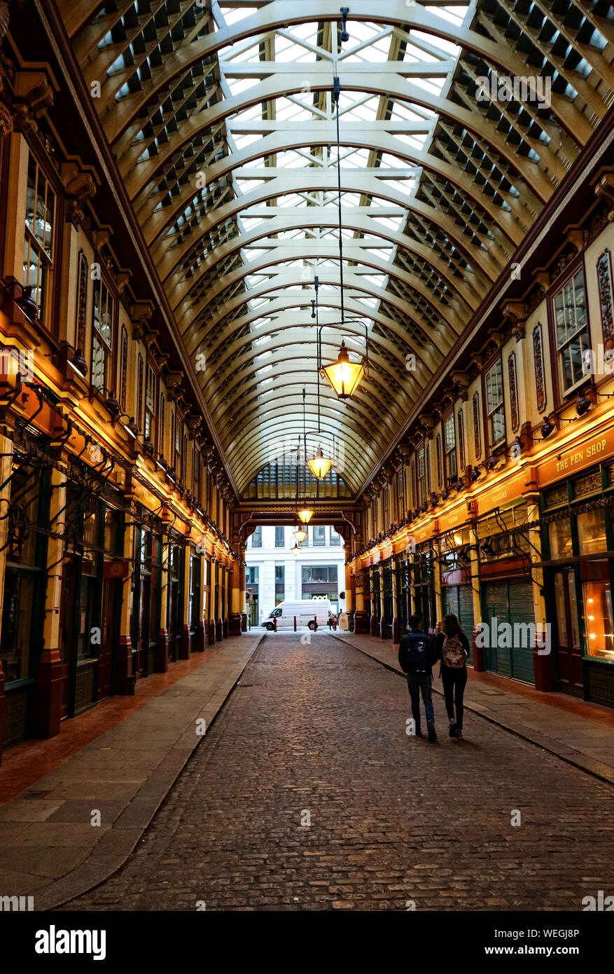 Passageway of Leadenhall Market in London, from Lime Street to ...