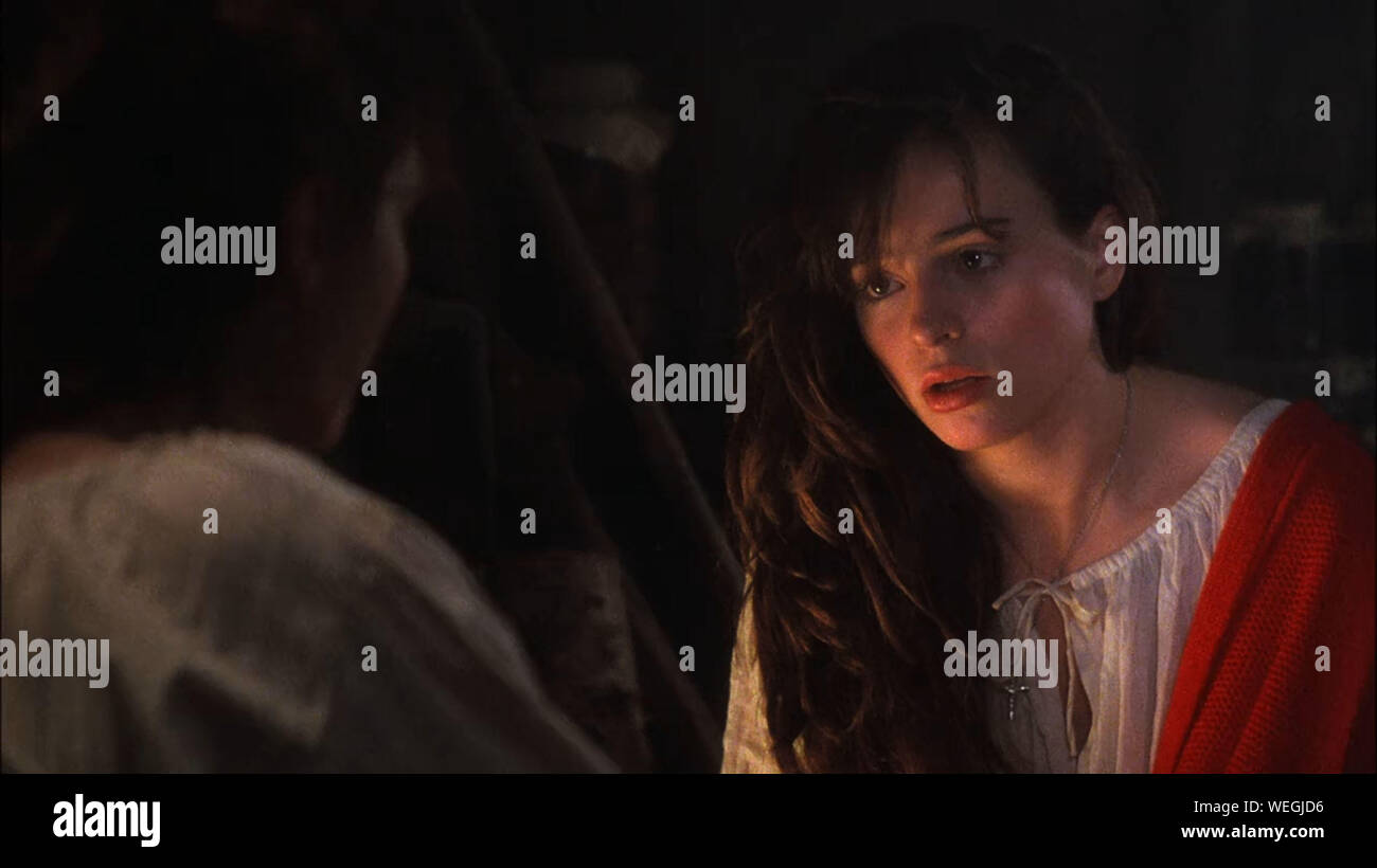 London. UK. Tusse Silberg and Sarah Patterson in a scene in ©Cannon ...