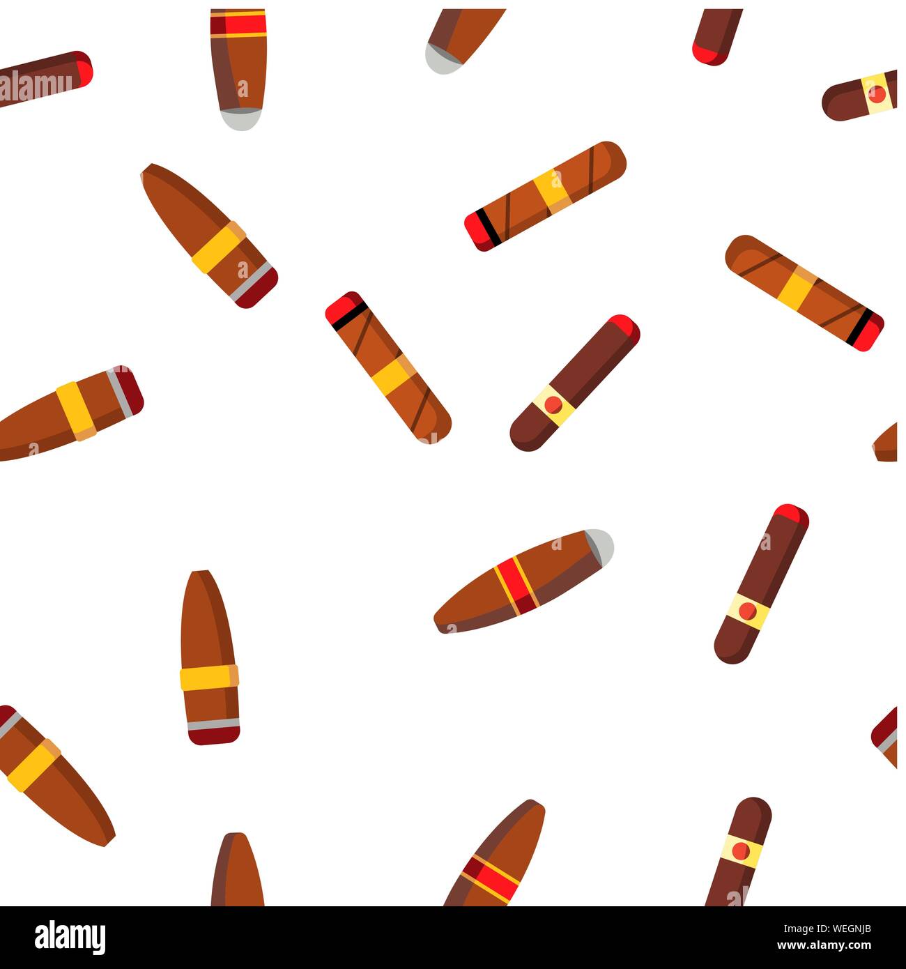 Lit Luxurious Cuban Cigar Vector Seamless Pattern Stock Vector Image ...