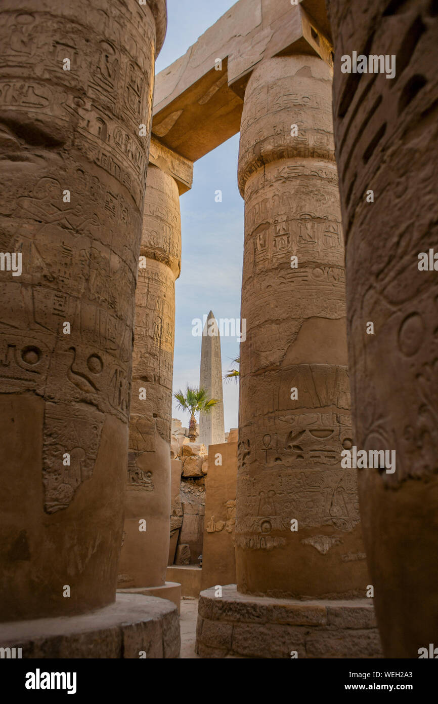 Karnak temple in Luxor Egypt Stock Photo - Alamy