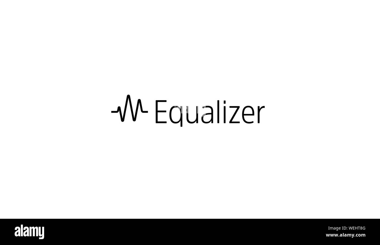 Electronic wave heart Stock Vector Images - Alamy