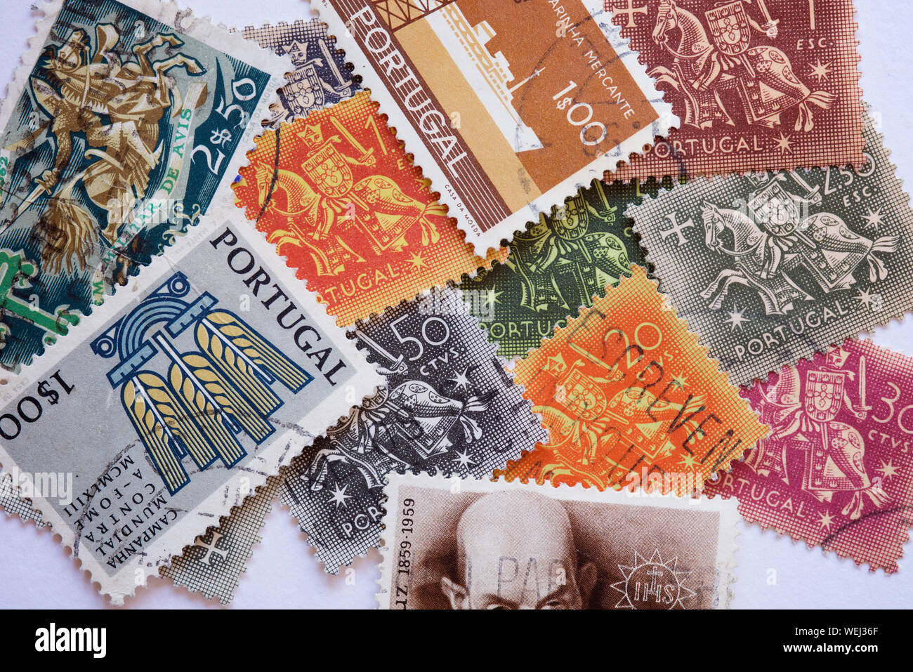 Postage stamp portugal hi-res stock photography and images - Alamy