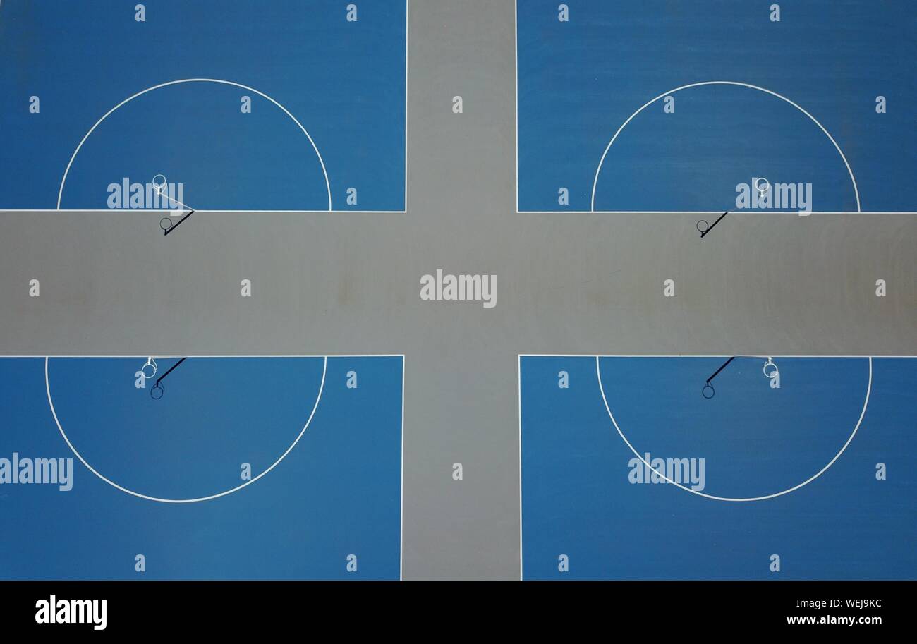Aerial view basketball court hi-res stock photography and images - Alamy