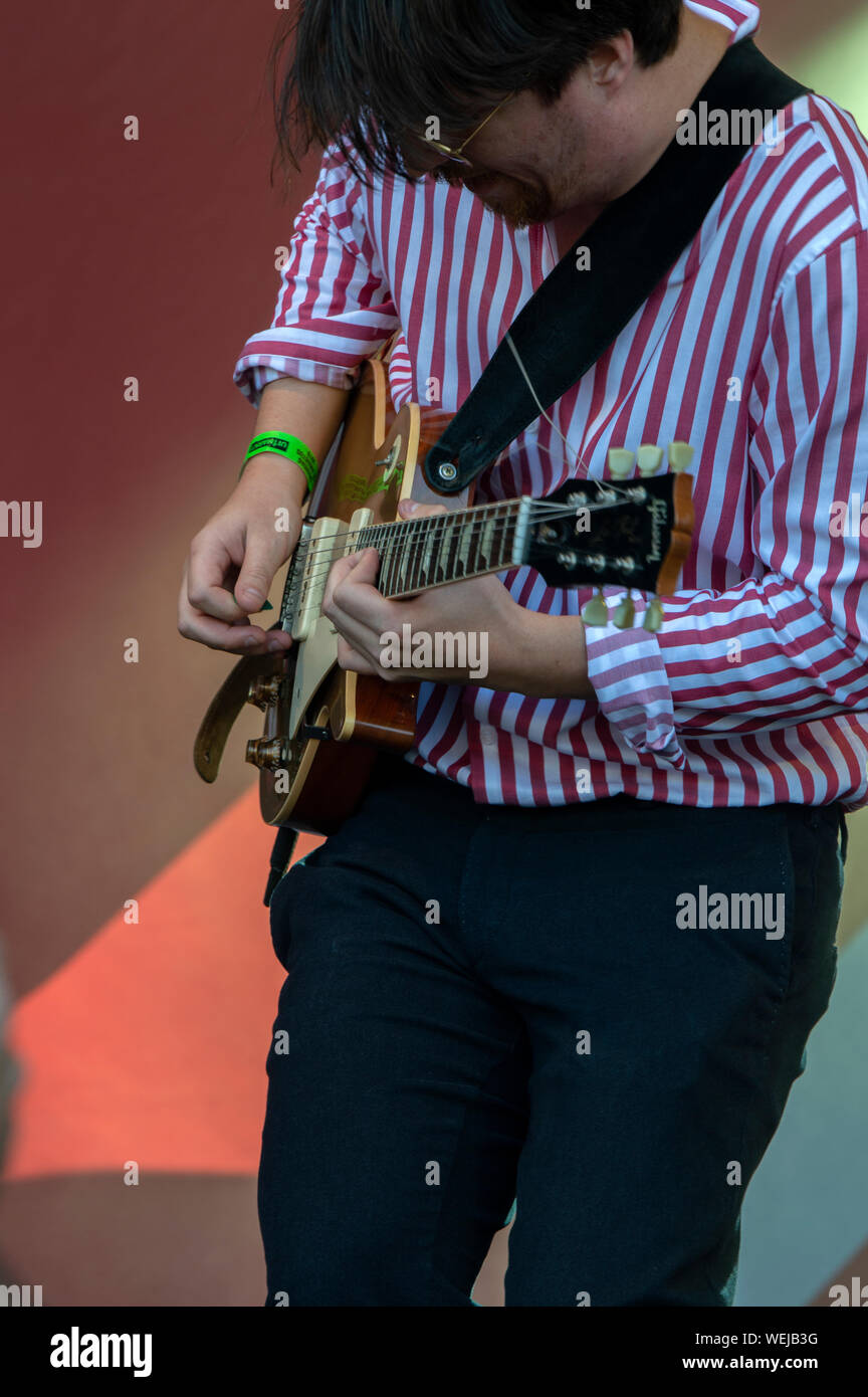 Guitar Player From The Beryl Anne Band At The Public Festival The ...