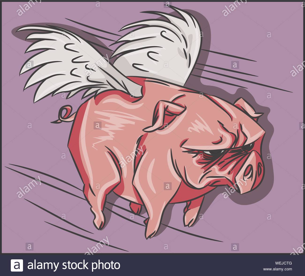 Cartoon Illustration Wild Pig Boar Stock Photos & Cartoon Illustration ...