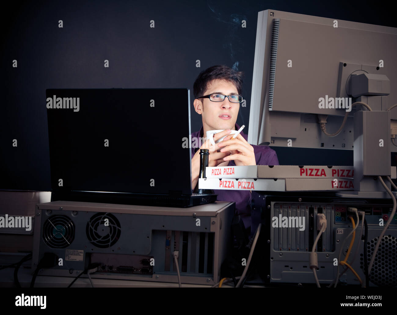 Office Smoking High Resolution Stock Photography and Images - Alamy