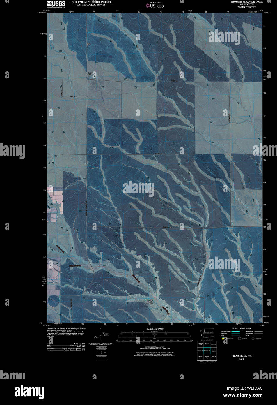 Map of prosser hi-res stock photography and images - Alamy