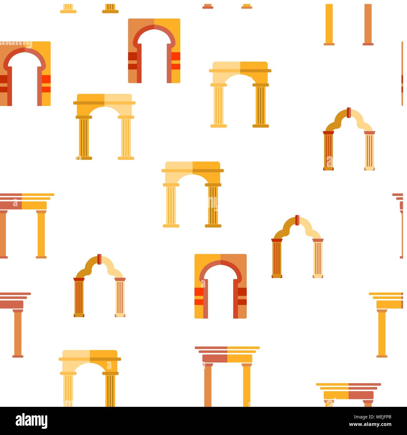 Classic Arch Vector Seamless Pattern Stock Vector Image & Art - Alamy