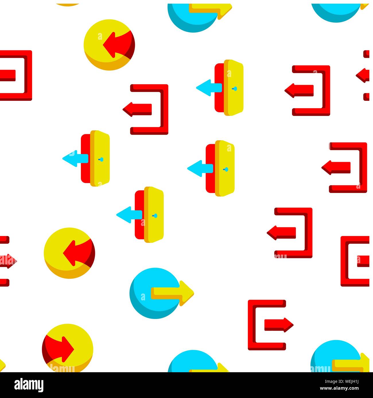 Logout Button Vector Seamless Pattern Stock Vector Image & Art - Alamy